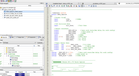 基于FPGA的OV7670摄像头图像VGA显示CX401的设计Verilog代码Quartus CX401开发板 (1)